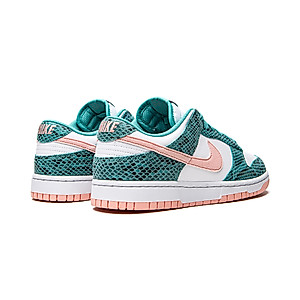 Nike Mens Dunk Low DR8577 300 Snakeskin Washed Teal Bleached Coral - Size 9.5