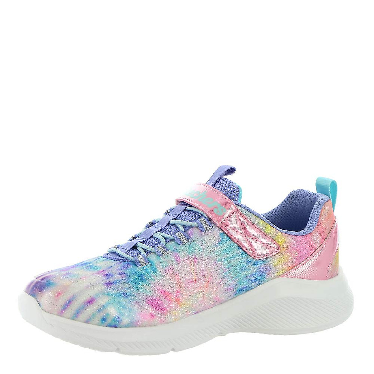 Skechers girls Dreamy-lites Sunny Groove Sneaker, Lavender/Multi, 2 Little Kid US
