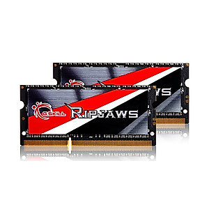 G.SKILL Ripjaws DDR3L SO-DIMM Series DDR3 RAM 16GB (2x8GB) 1600MT/s CL9-9-9-28 1.35V Unbuffered Non-ECC Notebook/Laptop Memory SODIMM (F3-1600C9D-16GRSL)