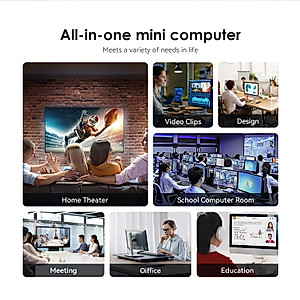 TRIGKEY Mini PC Ryzen 7 S5 5700U(8 Cores, 16 Threads) Mini Computer 32GB DDR4 500GB M.2 NVME(Max 3000MB/S) SSD Gaming S5 Mini Computer OS Pro. Wi-Fi 6/Bluetooth 5.2/4K@60Hz/HDMI+DP/USB 3.0 Micro PC
