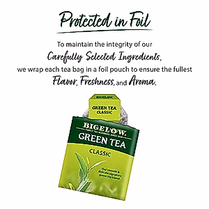 Bigelow Tea Classic Green Tea, Caffeinated, 20 Count (Pack of 6), 120 Total Tea Bags