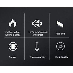 IEUYO Cast Iron Wok Support Ring Burner Ring for Gas Stove Rack Pot Holder Anti-skid Time-saving and Energy-saving for 4 claws racks or grates