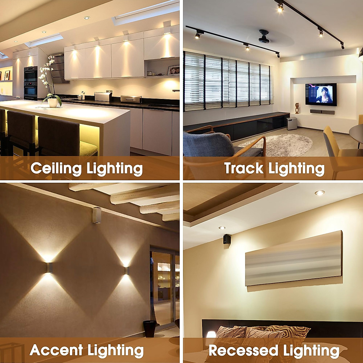 GU10 Halogen 50W Bulbs, 120V Halogen Light Bulb, GU10 Base Replacement for Candle Warmer Lamp Bulb, Warm White GU10+C Dimmable Glass Cover for Spot Track Lighting, Range Hood Lights, 3 Pack