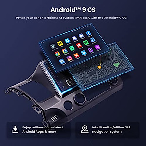 maXpeedingrods Car Stereo Radio for Honda Civic 2006-2011, 10.1'' HD Touch Screen in-Dash GPS Navigation, Wireless Apple Carplay & Android Auto, Mirror Link, Bluetooth, WiFi, USB Charging, 2G+32G