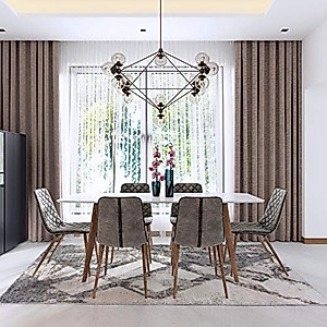 LUXE WEAVERS Lagos Grey 8x10 Art Deco Area Rug, Abstract Design, Geometric Carpet for Living Room and Bedroom