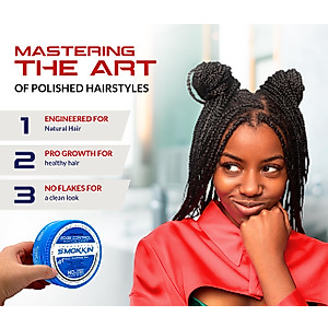 INNOVATION SMOKKIN Strong Hold Hair Wax for Edge Control, Braiding & Twists, Versatile Styling for Diverse Hair Types (Cotton Candy 5.09 Fl oz)