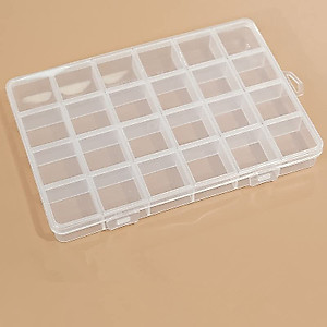 iNoDoZ Dividers Craft Tackle Organizer Storage Containers Box Clear Jewelry Storage Box Detachable Case Craft Beads Organizer Blanket Storage Container