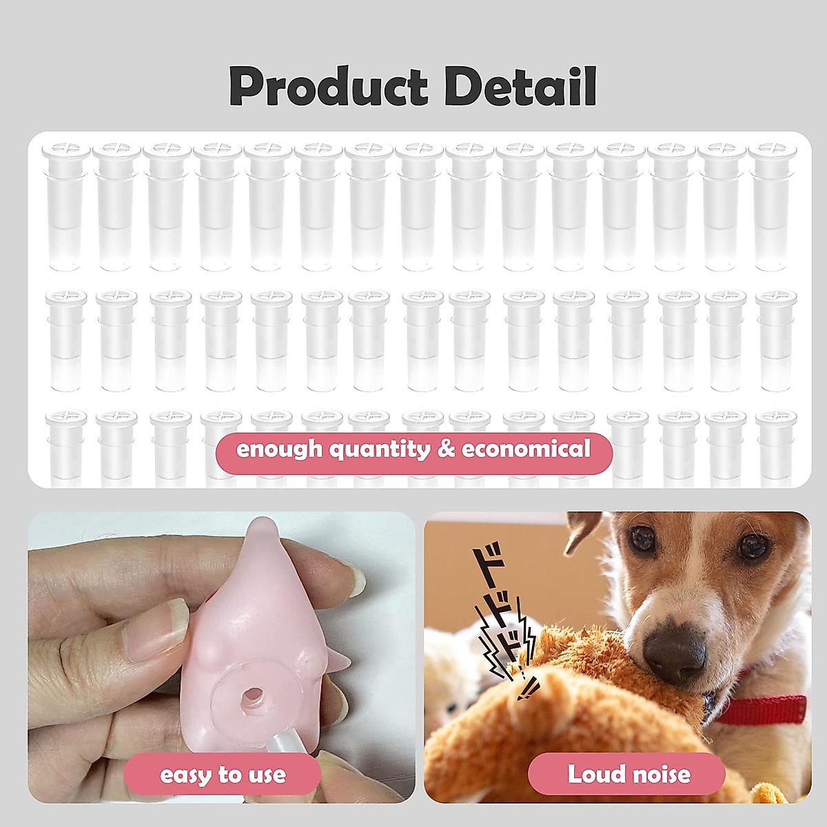 RAYNAG 90Pcs Shoe Squeakers Reeds Insert Noise Maker Toys Tiny Squeakers, Replcing Toddlers Shoes Inserts, or Squeaking Both Directions for Pet Balls