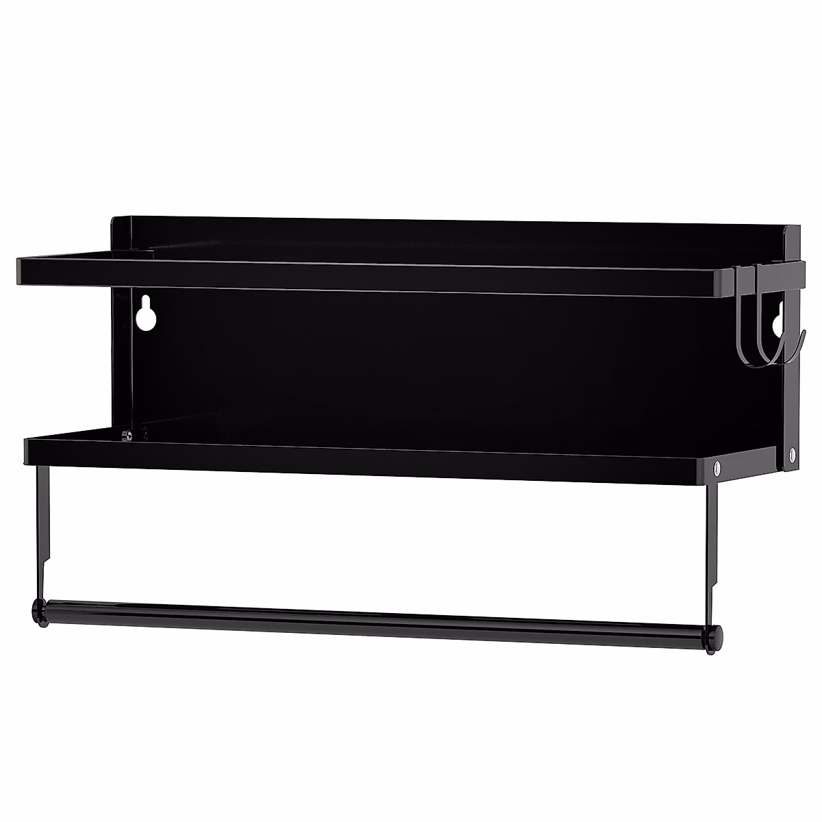 Magnetic Spice Racks for Refrigerator- Spice Rack Organizer with Iron Paper Towel Holder