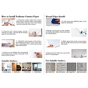 Yenhome Glossy White Adhesive Vinyl Cabinet Liner 24" x 118" Waterproof Self Adhesive Drawer and Shelf Liner for Kitchen Cabinets Removable Peel and Stick Wallpaper for Furniture Wardrobe Renew