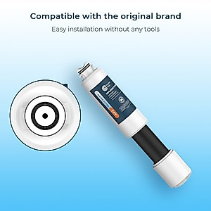 Crystala Filters Compatible with Samsung DA29-00020B Refrigerator Water Filter, DA29-00020A/B, DA29-00020B-1, HAF-CIN/EXP, 46-9101, RF4267HARS, RF25HMEDBSR, RF28HMEDBSR, RS25J500DSR, 3 Pack