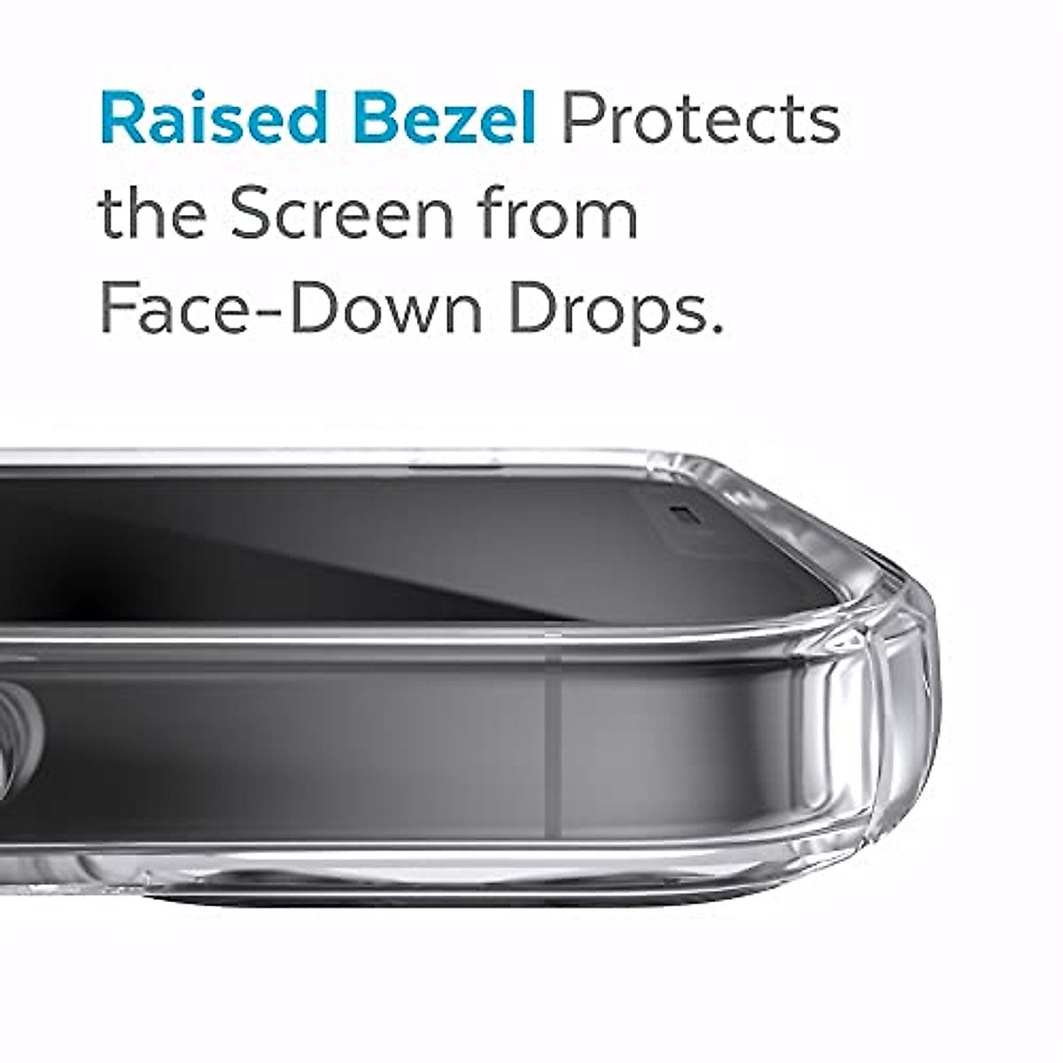 Speck Products Presidio Perfect Clear + MagSafe iPhone 12 / iPhone 12 Pro Case, Clear/Clear