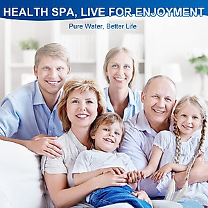 Luxsego Shower Head Filters for Skin Care Shower Head, 4 PCS PP-Cotton Filter Cartridge with Replacement Mineral Filter Beads(1oz), Ideal for Hydro Jet Filtered Showerhead Purify Hard Water