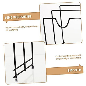 TIDTALEO Chopping Board Rack Kitchen Organizer for Pan Pot Lid Stand Baking Organizer Storage Pot Holders for Kitchen Cutting Board Storage Pan Lid Holder Carbon Steel Storage Box Pot Cover