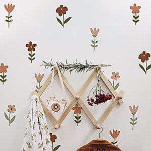 QUCHENG Boho Wall Stickers Girls Bedroom Removable Wall Decals Nursery Kids Room Decor Vinyl Murals DIY Cute Decorations 6 Sheets