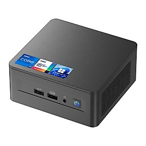 Intel NUC 12 NUC12WSHi7 Wall Street Canyon Mini Computer 12th Gen Intel Core i7-1260P, 12 Cores(4P+8E), 16 Threads, 18MB Intel Smart Cache, Intel Iris Xe Graphics,16GB RAM, 512GB PCIe SSD, Win 11 Pro