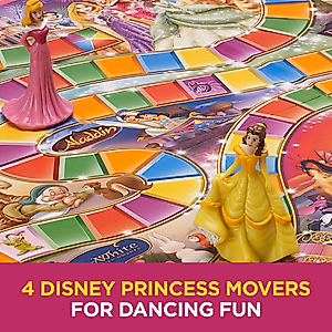 Hasbro 98823 Candy Land Game: Disney Princess Edition Board Game with Princesses Belle, Aurora, Snow White, and Cinderella Kids Game Ages 3+(Amazon Exclusive), Standard, Various