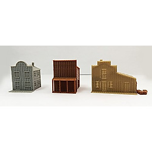 Outland Models Train Railway Layout Old West 2-Story House Set N Scale 1:160