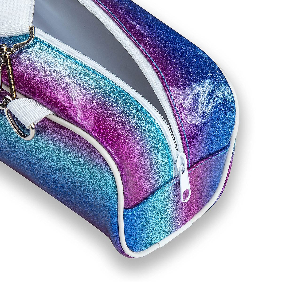 Talltoise Twirling Baton Bag Case with Shoulder Strap - 30 inch (78cm) Rainbow Sparkle Case for Majorette Marching Band, Gymnastics Carry bag - Complete with Rainbow Dance Ribbon Streamer