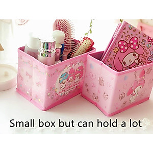 Kerr's Choice Collapsible Storage Bin Melody Foldable Baskets | Kawaii Office Desk Room Decoration Cute Room Decor