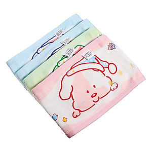 EXCEART 4pcs Baby Belly Binder Cartoon Umbilical Cord Band Navel Band Abdominal Binder Wrap belly band,hernia belt for Newborn Baby Infant