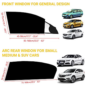 REACHTOP Car Window Shade for Baby, Car Window Screens, Sun Shade for Rear Window(2 Pack)