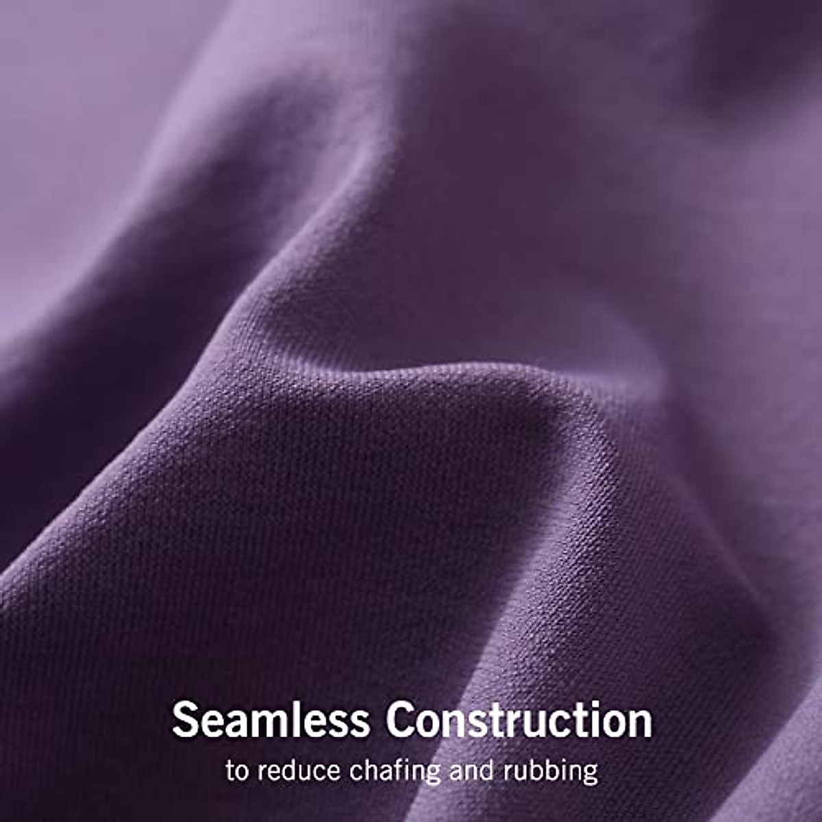 BALEAF Women's Long Sleeve Workout Athletic Seamless Shirts Tight Yoga Running Gym Fitted Tops with Thumb Holes Purple S