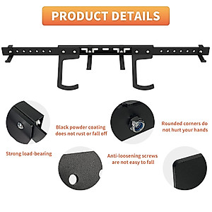 Adamoss Bike Rack Garage Wall Mount,Bike Hangers for Garage Organization,Vertical Bicycles Hanger Hooks for Indoor Space Saving,2 Bicycles and 2 Helmets