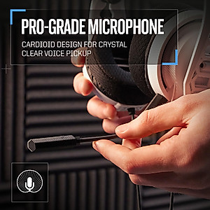 RIG 400HC Multiplatform Performance Gaming Headset with Removable Noise Canceling Microphone for Xbox Series X|S, Xbox One, PlayStation, PS4, PS5, Nintendo Switch, and PC - White