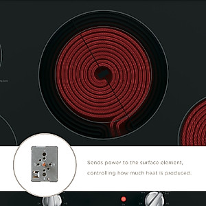 GE Appliances WB24T10025 Genuine OEM Surface Burner Control Switch for GE Electric Ranges, 8 Inch