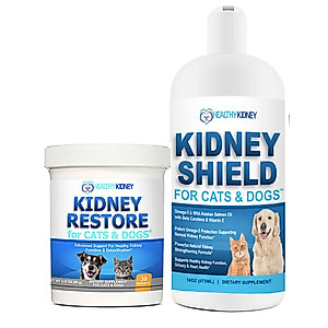 Kidney Restore and Kidney Shield for Cats & Dogs Two-Pack