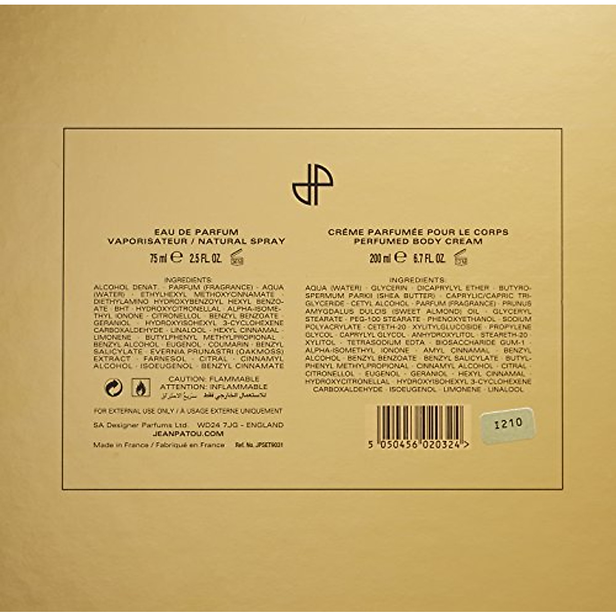 Jean Patou 1000 Fragrance Gift Set , 2.5 Ounce