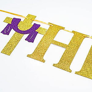 MALLMALL6 HE IS RISEN Banner Easter Party Decorations Religious Holiday Supplies Pre-Strung Glittery Sign Cross Patterns Ready to Hang Wall Art Jesus Faith Photo Props for Outdoor Church Fireplace