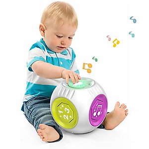 Talkfun Bilingual Cube Learning Toy for 1+ Year Old Boy Girl Gift, Musical Developmental Baby Toy 12-18 Month, Educational Toy for Toddler Age 1-2, First Christmas 1st Birthday Gifts for One Year Old
