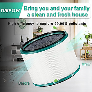 TURPOW Air Purifier Filter Replacements for Dyson HP01, HP02, HP03, DP01, DP02 Desk Purifiers, Replaces Part NO.968125-03, Compatible with Dyson Pure Hot Cool Link Fans Filter