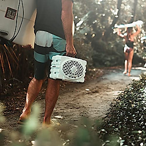 Turtlebox Gen 2: Loud! Outdoor Portable Bluetooth Speaker | Rugged, Waterproof, Impact Resistant (Rich, Full Sound, Plays to 120db, Pair 2X for True L-R Stereo), White