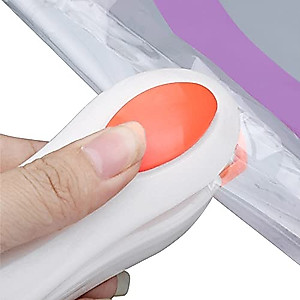 Portable Mini Heat Sealing Machine Impulse Sealer Seal Packing Plastic Bag with Lids (Beige, One Size)