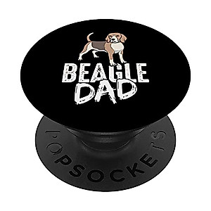 Beagle dad dog dad daddy master fun dogs PopSockets Standard PopGrip