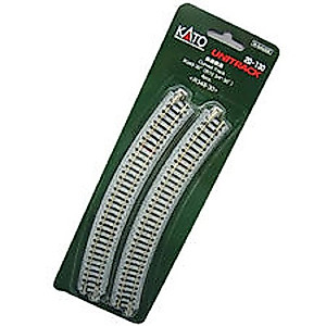 Kato N Scale Unitrack - 13 3/4" 348mm Radius Curved Track - 30 Degree - 4 Per Package KA-20-130