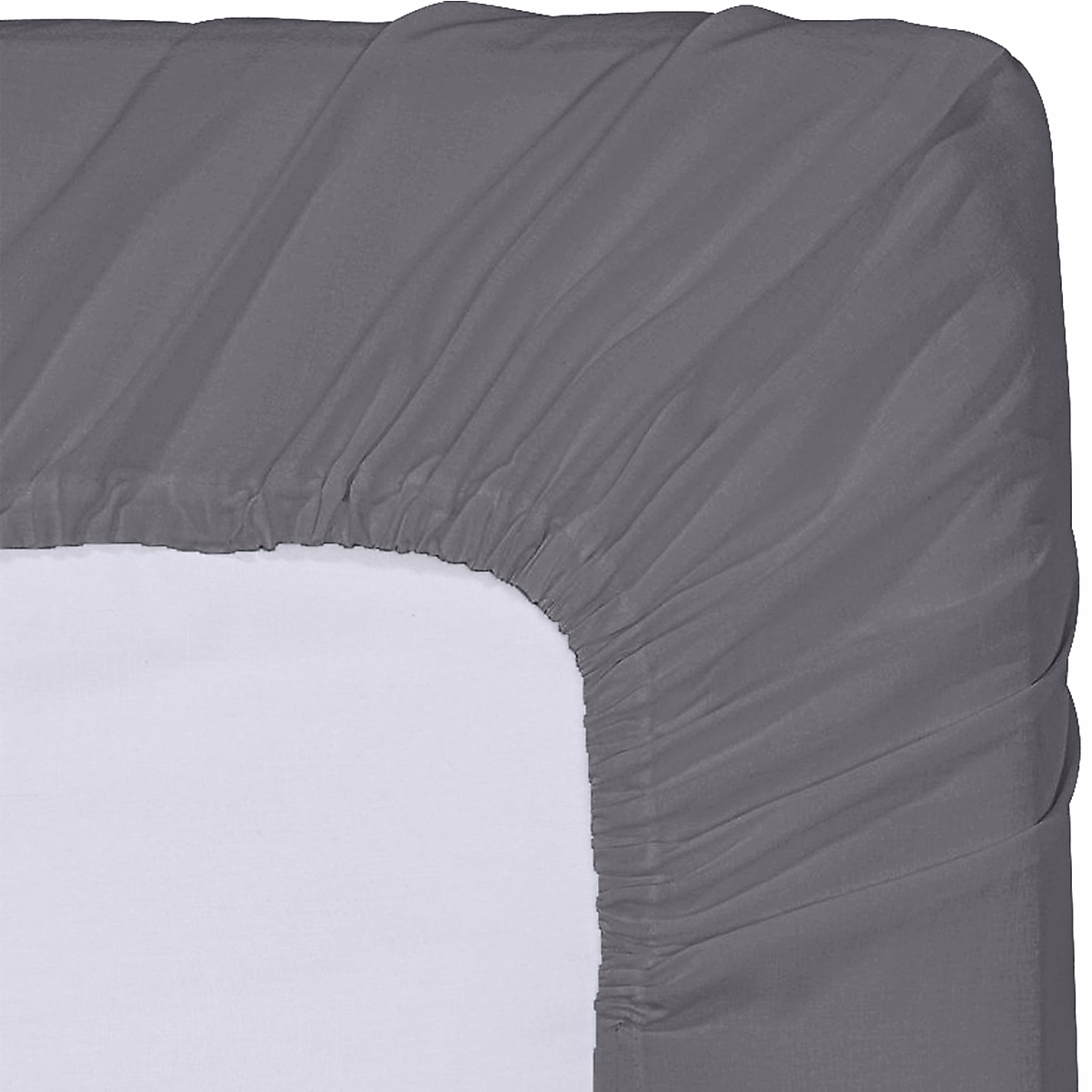 Utopia Bedding Twin Fitted Sheets - Bulk Pack of 6 Bottom Sheets - Soft Brushed Microfiber - Deep Pockets - Shrinkage & Fade Resistant - Easy Care (Grey)