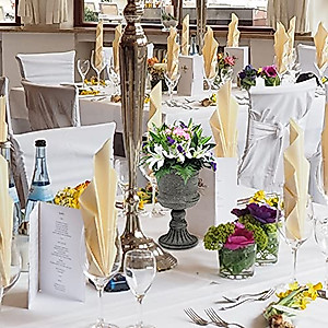 Rustic Iron Grecian Urn Planter Classic Farmhouse Urn Flower Pot Vase Decorative Wedding Flower Pot Home Garden Porch Front Door Planters Desk Balcony Decoration Grey