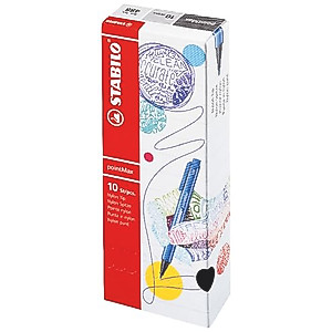STABILO Nylon Tip Writing Pen pointMax - Pack of 10 - light cold grey
