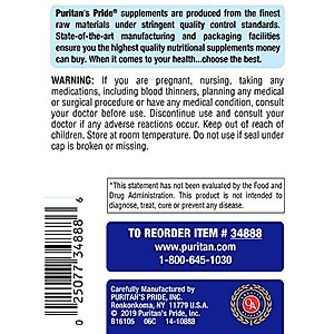 Puritans Pride Triple Strength Omega-3 Fish Oil 1360 Mg (950 Mg Active Omega-3), 240 Count, Package may vary