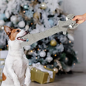 Malier Dog Toys, 22'' Squeaky Dog Toys Plush Elephant Dog Toy for Small Medium Dogs, Durable Interactive Dog Chew Toys Puppy Toys