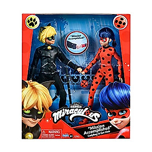 Miraculous Ladybug Mission Accomplished Ladybug & Cat Noir 2-Pack Dolls by Playmates Toys