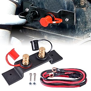 Goldfire UTV Battery Jump Post Starter for Can Am X3, Jump Start Terminals Relocation Kit Remote Battery Charging Tool Jumper Terminals Work for UTV ATV Car Trucks RV Tractor Mower Diesel Boat