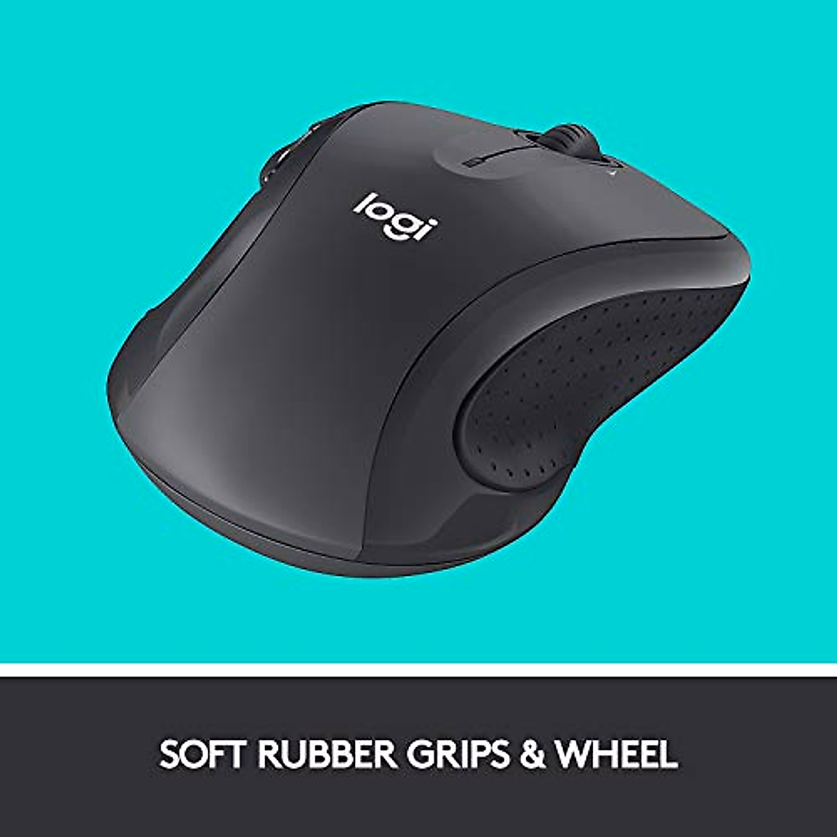 Logitech M510 Wireless Computer Mouse for PC with USB Unifying Receiver - Graphite