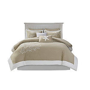 Harbor House Coastline Duvet Cover Set Cal King Khaki, King/California King,