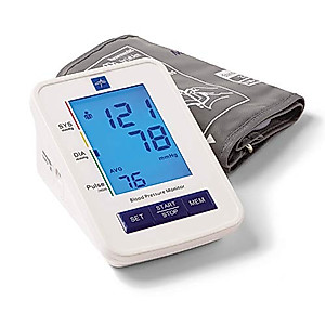 Medline Automatic Digital Blood Pressure Monitor with Standard Adult Cuff for Upper Arm, with Large LED Display, Batteries Included, Great for Home Use, Professional Medical Use