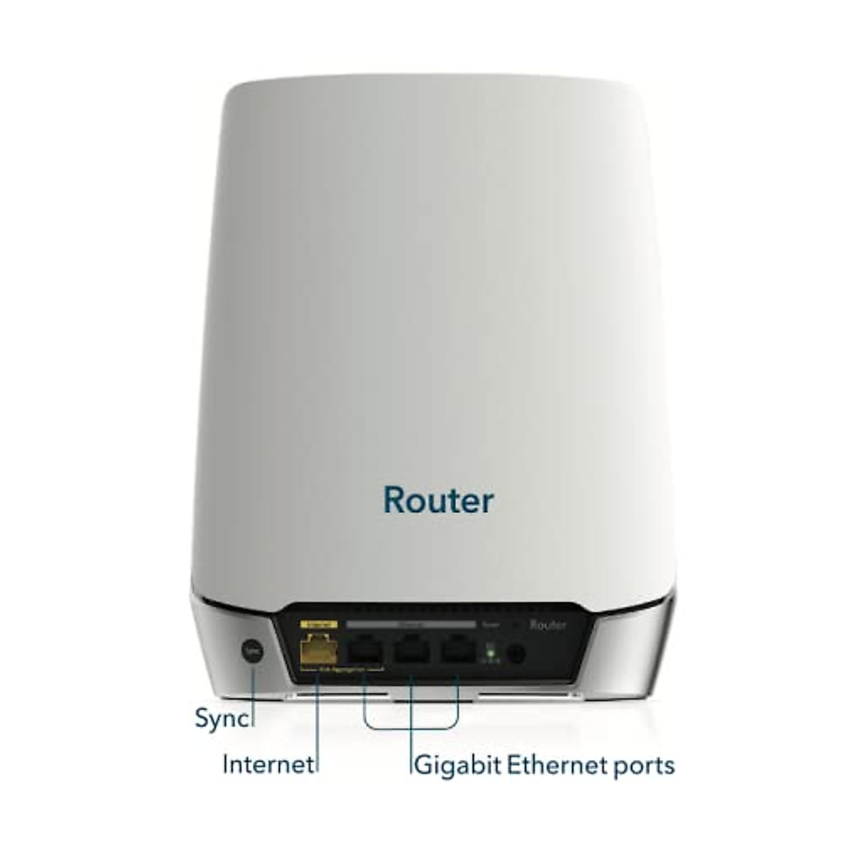 Orbi RBR750 Whole Home AX4200 Tri-Band Mesh WiFi 6 System (Router Only), White (Renewed)